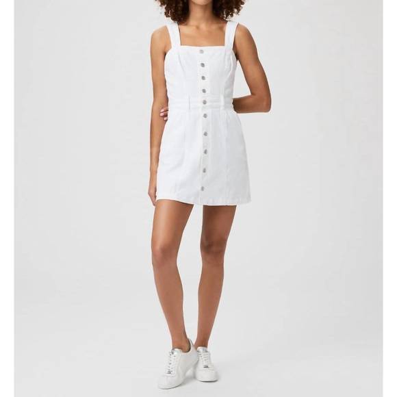 PAIGE | Dresses | New Paige Maddy Denim Dress In Crisp White | Poshmark